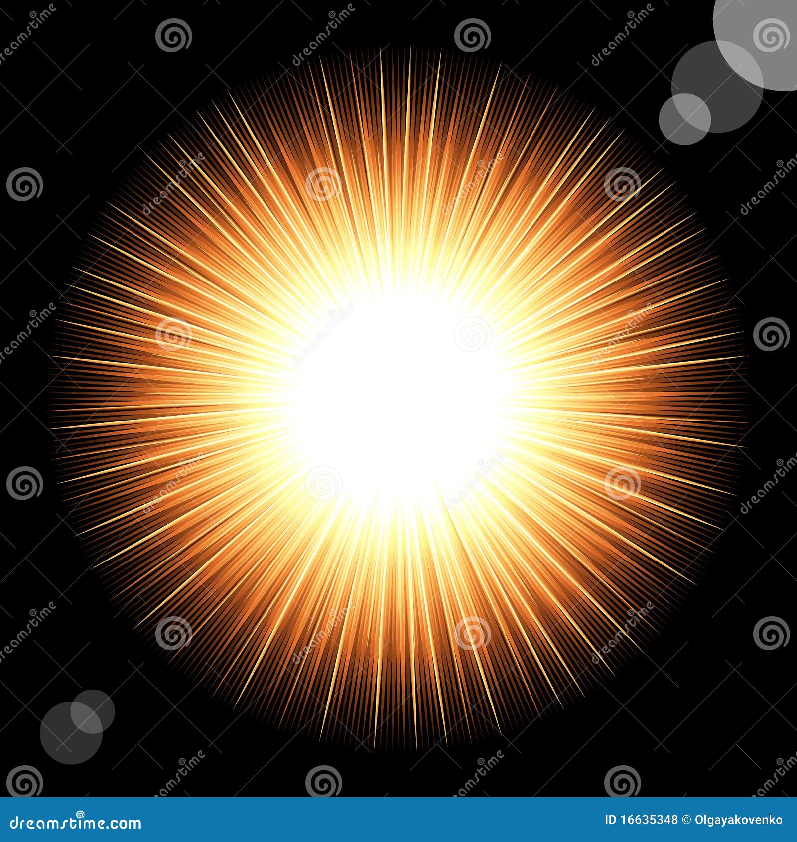 Sun in the Black Cosmic Sky. Stock Vector - Illustration of shiny ...
