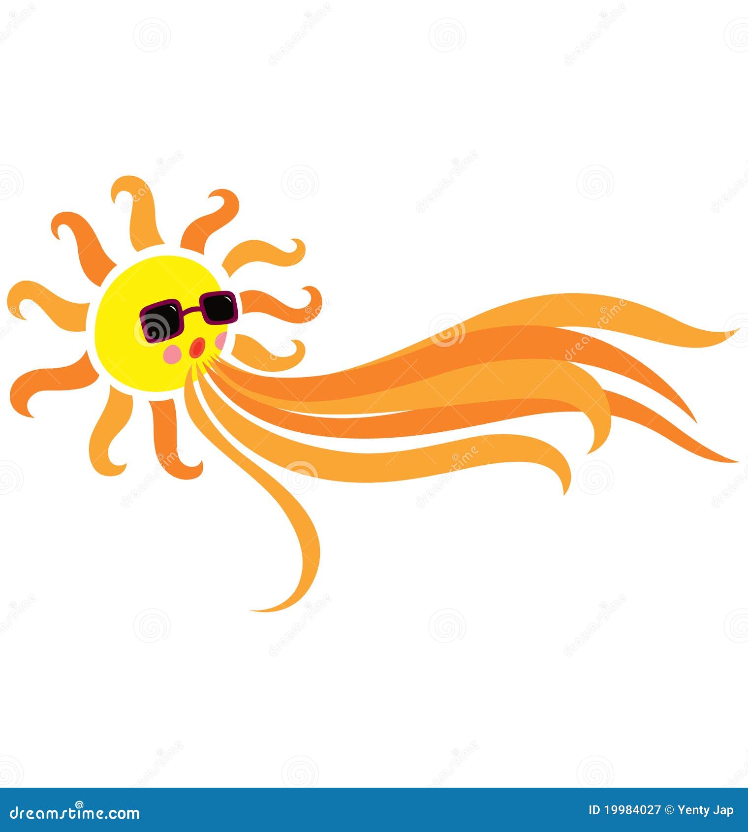 Sun Blowing Royalty Free Stock Photography - Image: 19984027