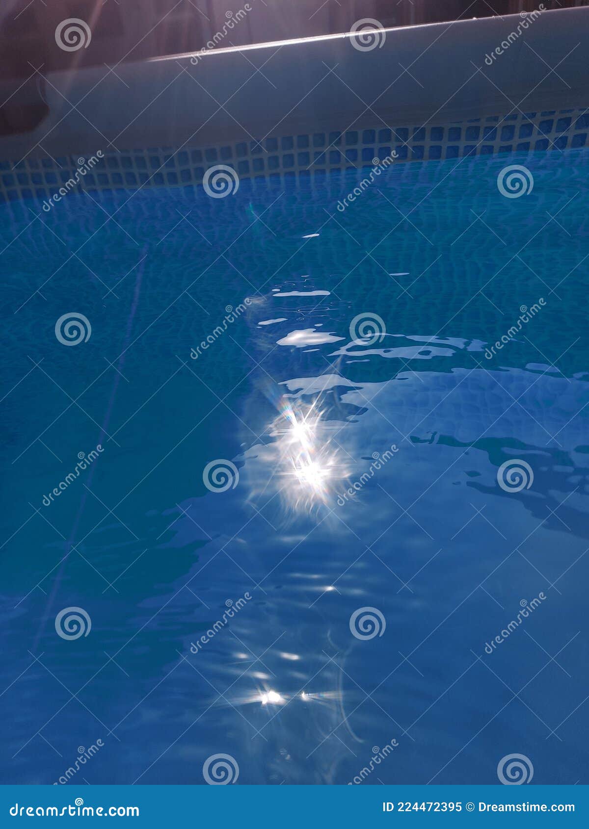 Sun with blur stock image. Image of blue, underwater - 224472395