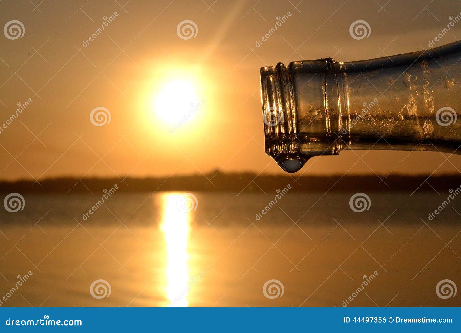 Sun in a bottle stock photo. Image of mozambique, sunset - 44497356