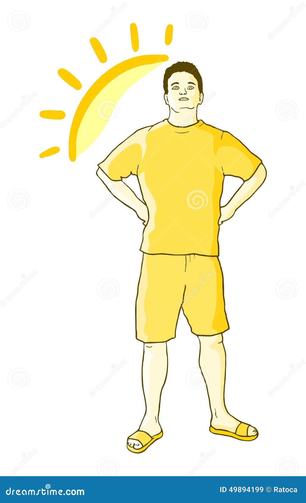 Sun boy stock vector. Illustration of label, character - 49894199