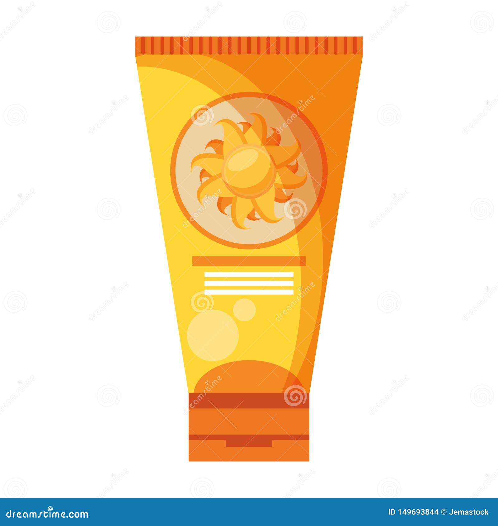 Sun Bronzer Bottle Isolated Cartoon Stock Vector - Illustration of ...