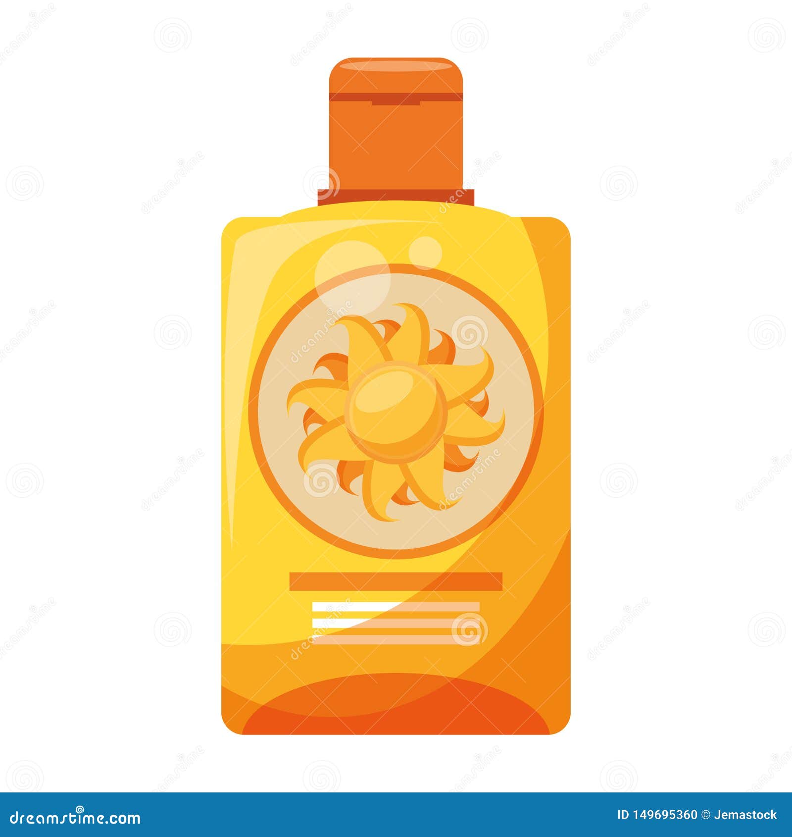 Sun Bronzer Bottle Isolated Cartoon Stock Vector - Illustration of sand ...
