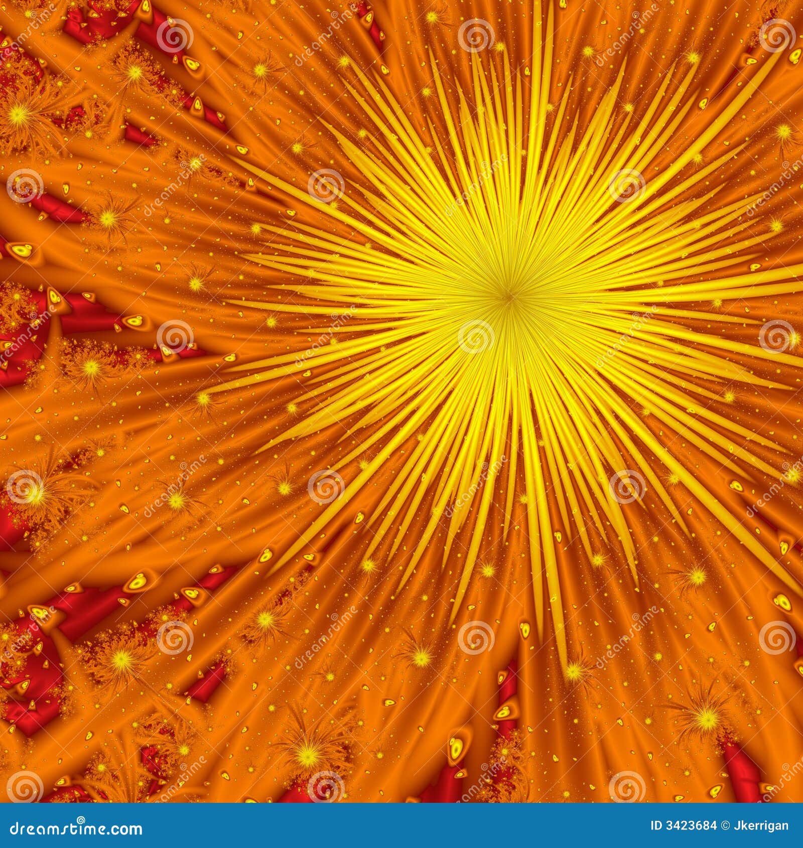 Sun Burst stock illustration. Illustration of intense - 3423684