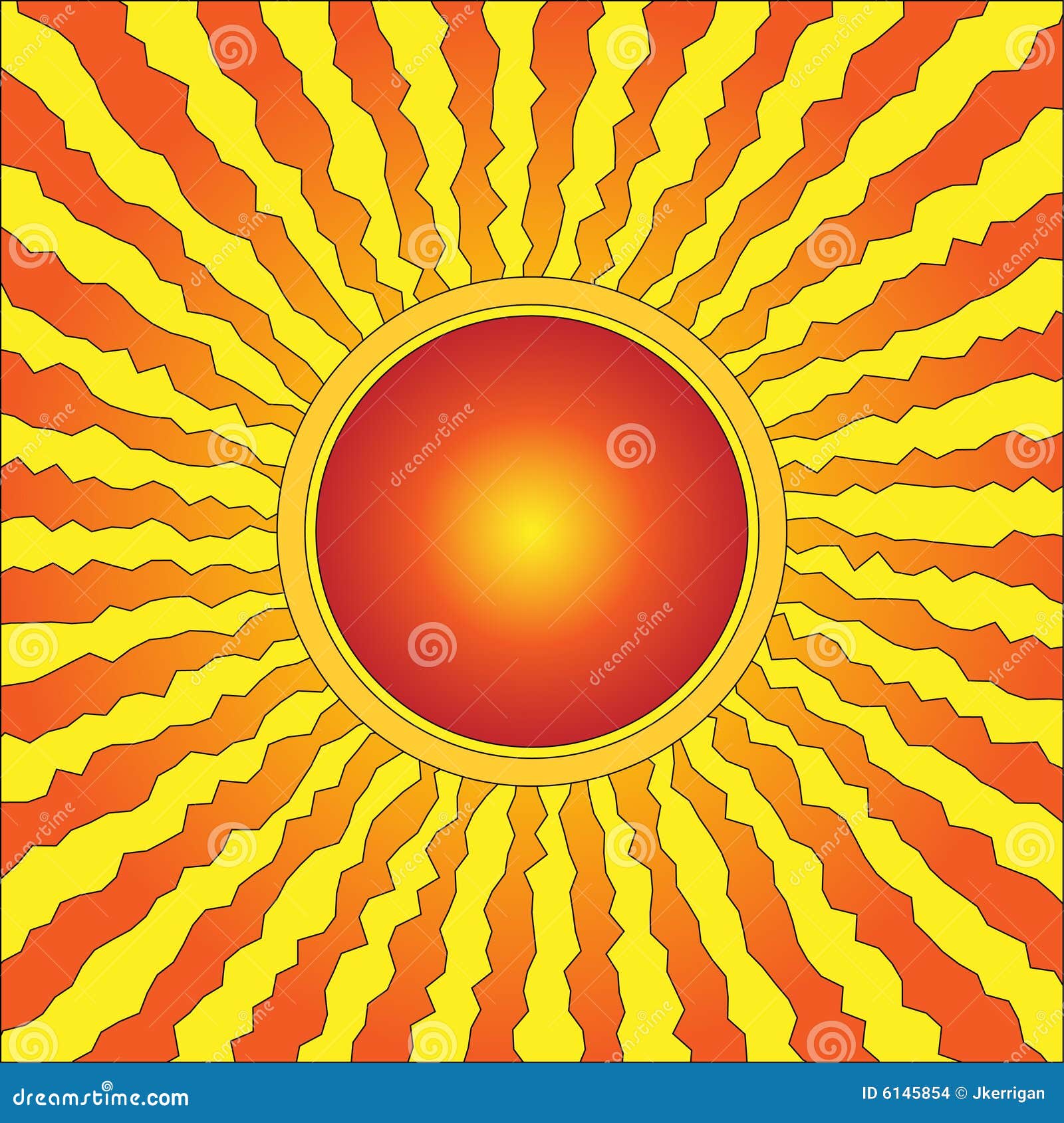 Sun Burst stock vector. Illustration of kaleidoscopic - 6145854