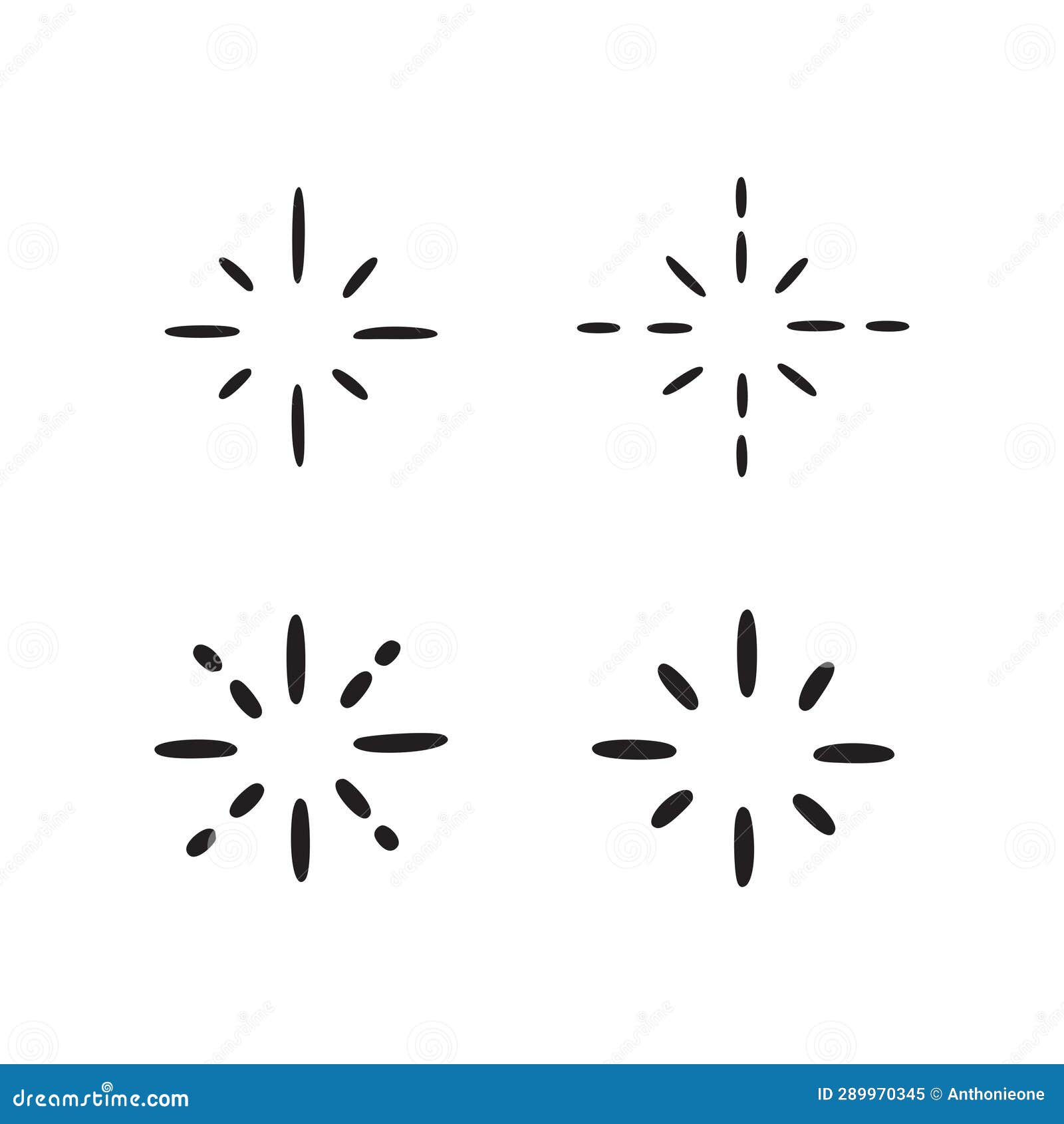 The Sun Burst Dashed Line Aesthetic Abstract Element Art Decoration ...