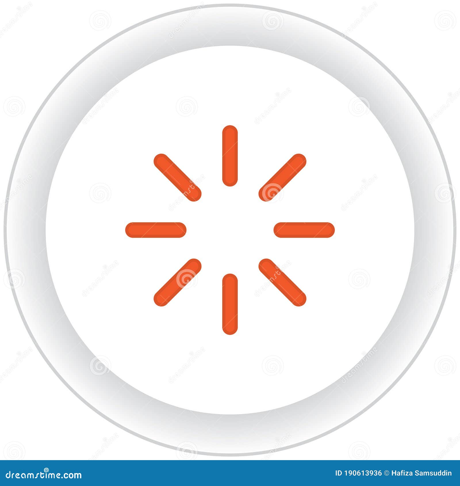 Sun Button. Vector Illustration Decorative Design Stock Vector ...