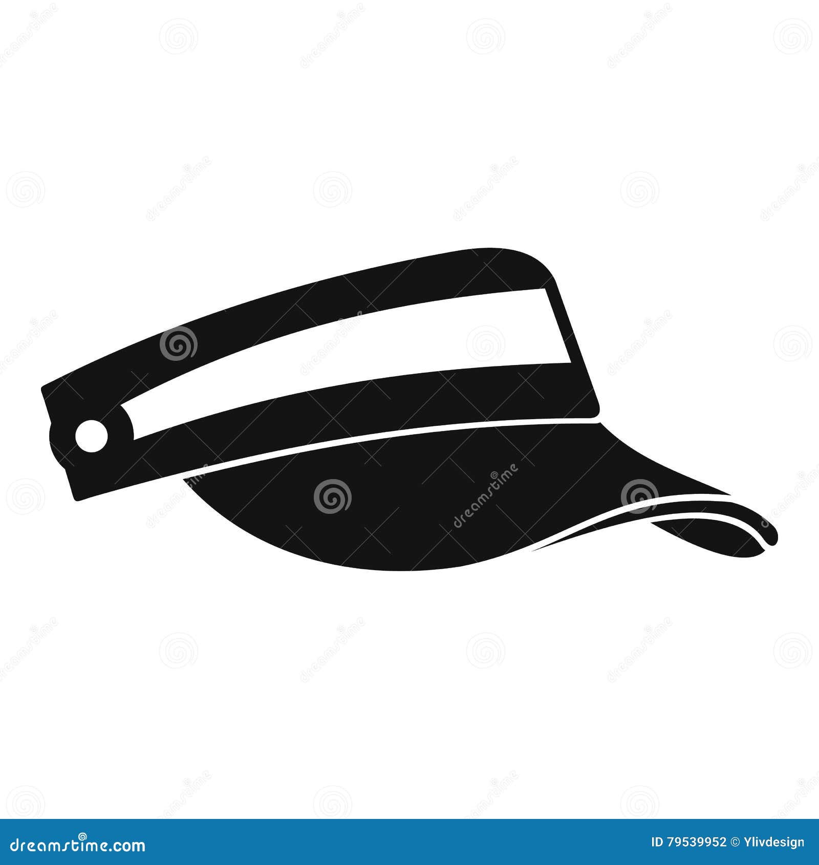 Sun cap icon, simple style stock vector. Illustration of selection ...