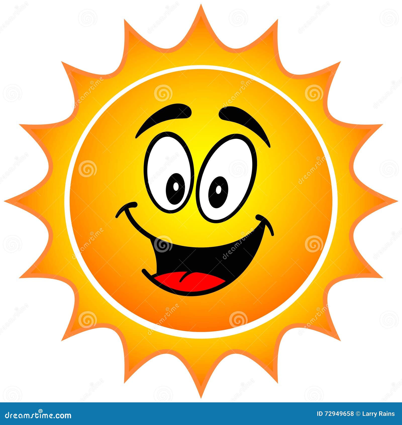 Sun Cartoon stock vector. Illustration of mascot, cartoon - 72949658