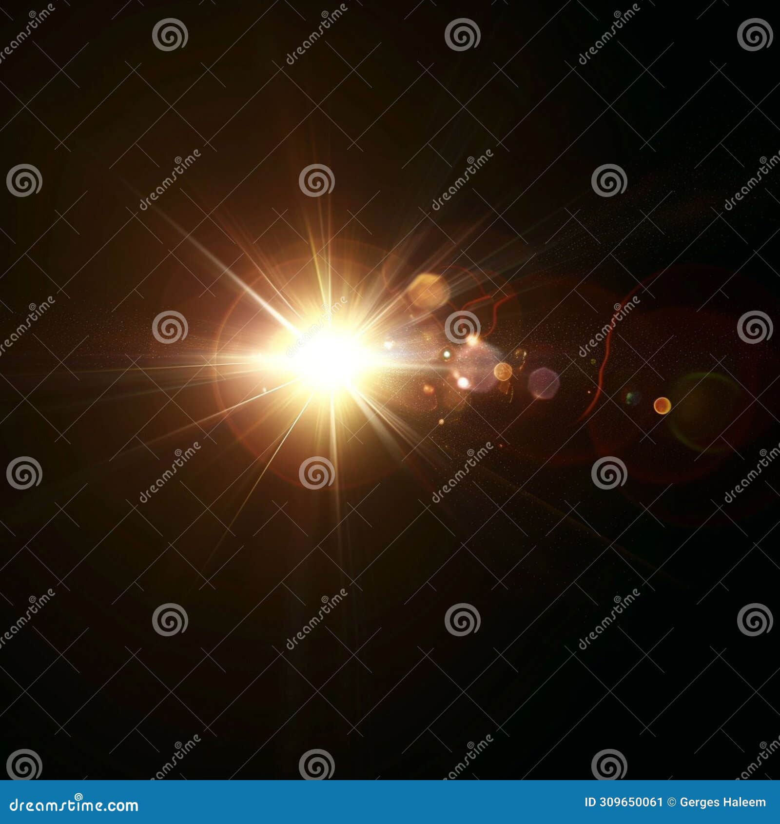 Bright Sun Shining in the Darkness Stock Illustration - Illustration of ...