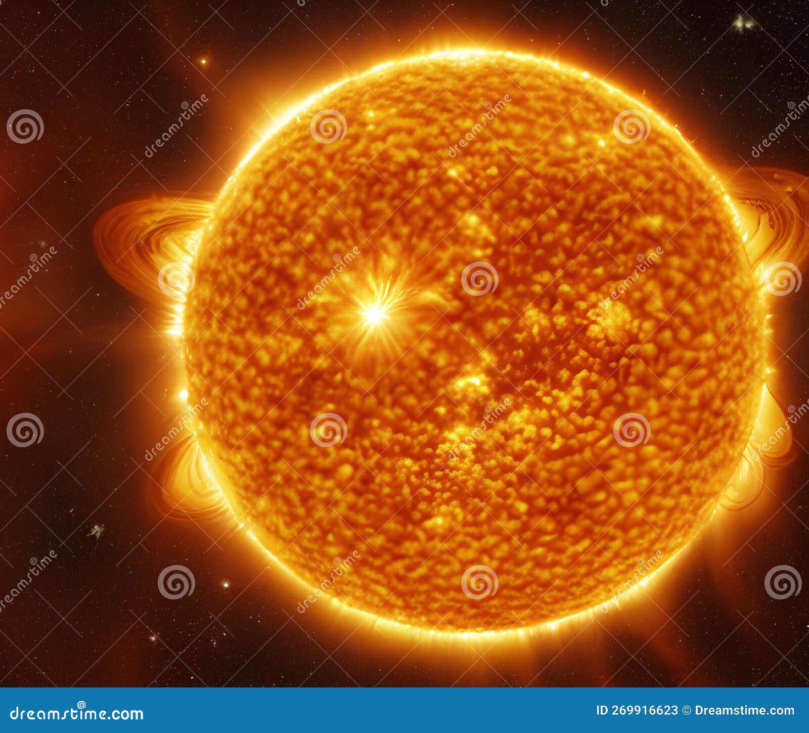 Sun, the Center of Our Solar System. Generative Artificial Intelligence ...