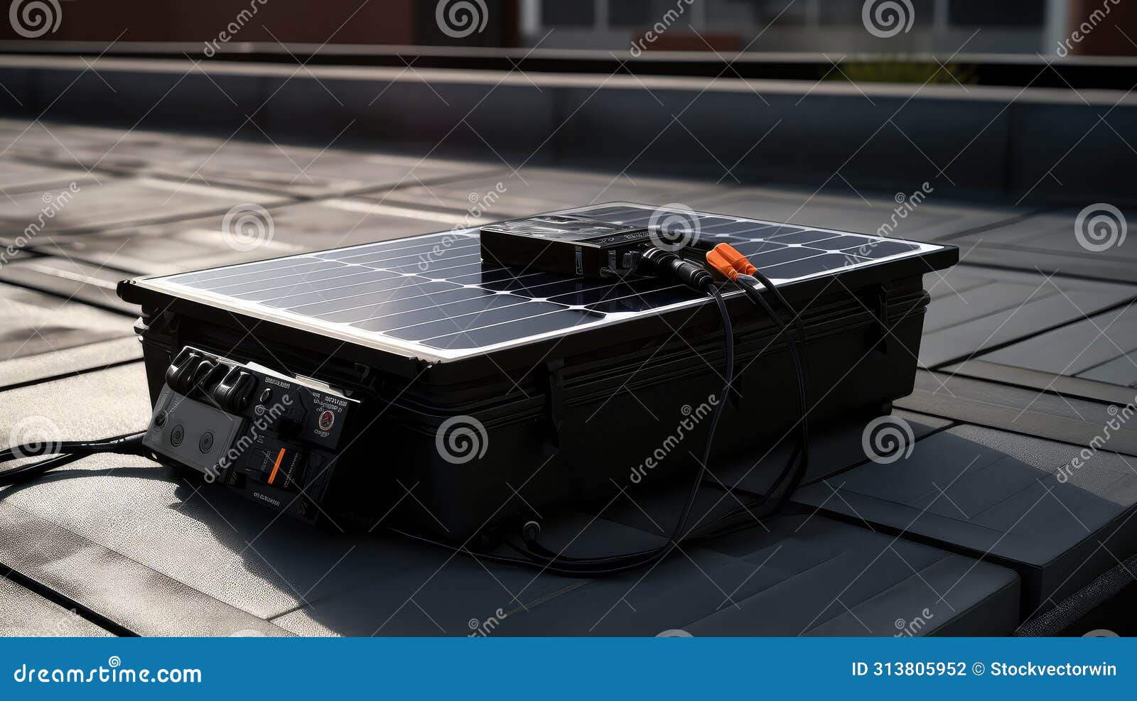 Sun charging battery stock illustration. Illustration of electricity ...