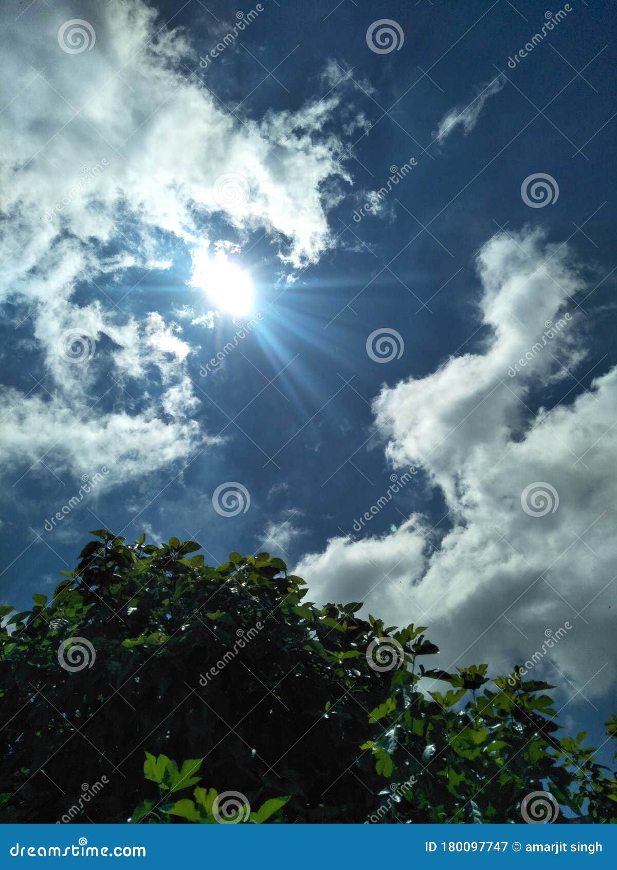 Sun cl stock image. Image of noon, suncl, clouds - 180097747