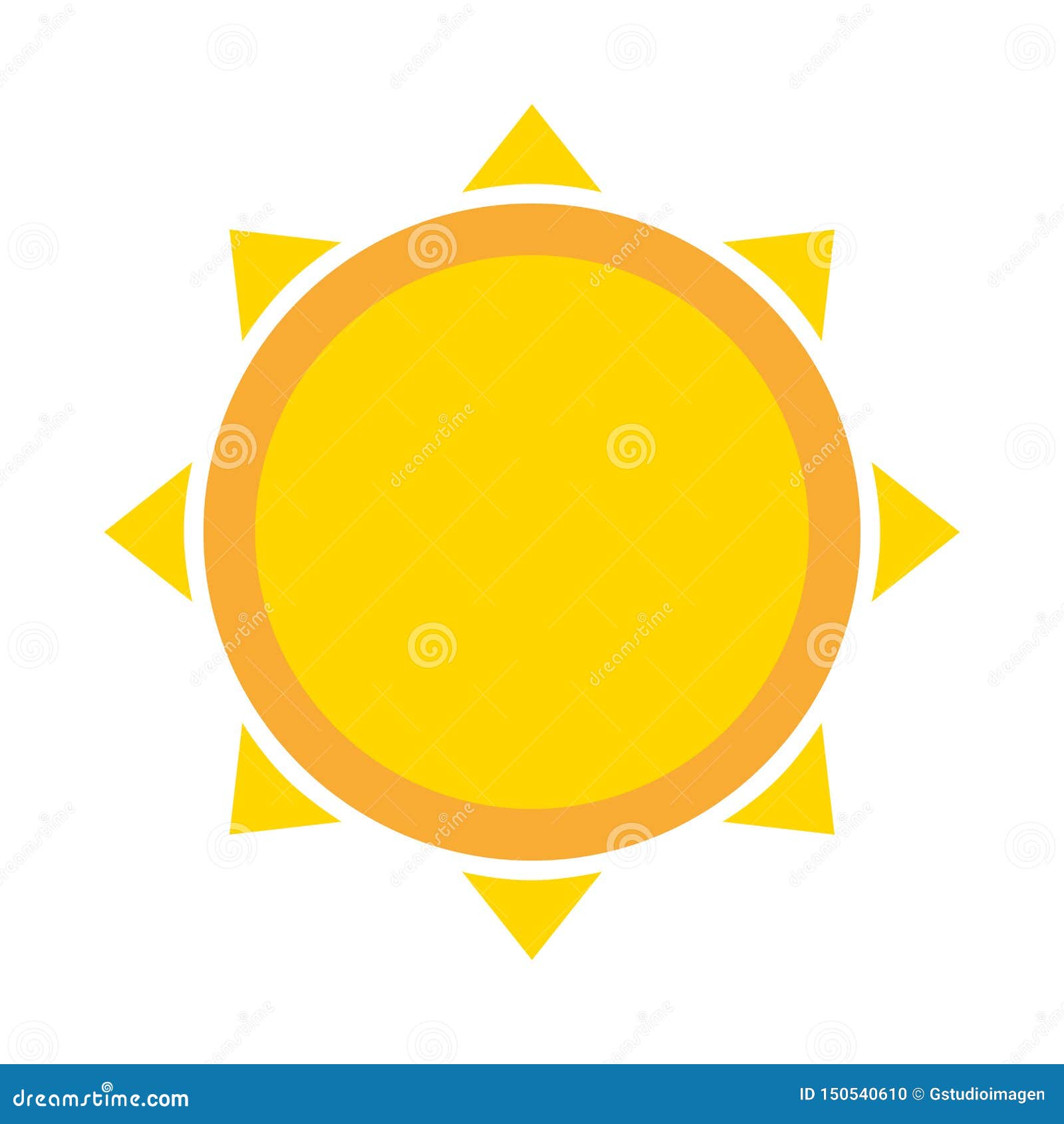 Sun Climate Summer on White Background Stock Illustration ...