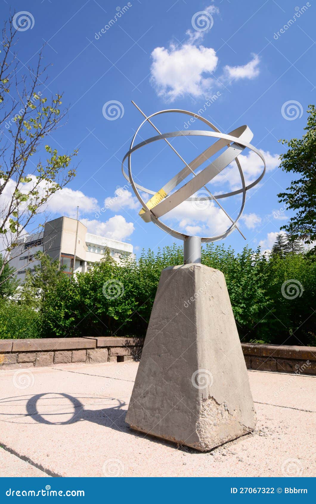 Sun clock stock photo. Image of green, outdoor, time - 27067322