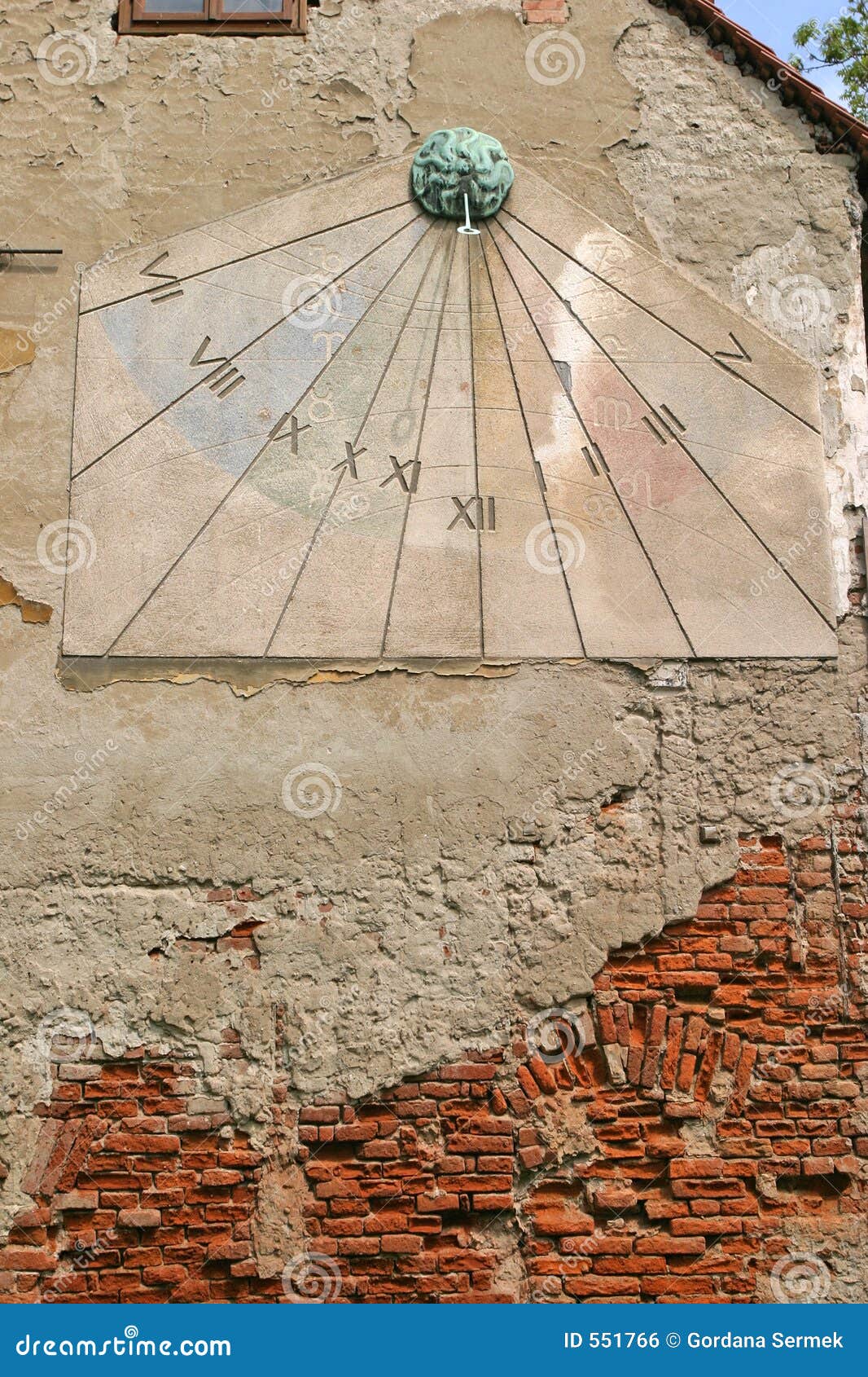 Sun clock in Zagreb stock photo. Image of sunshine, clock - 551766