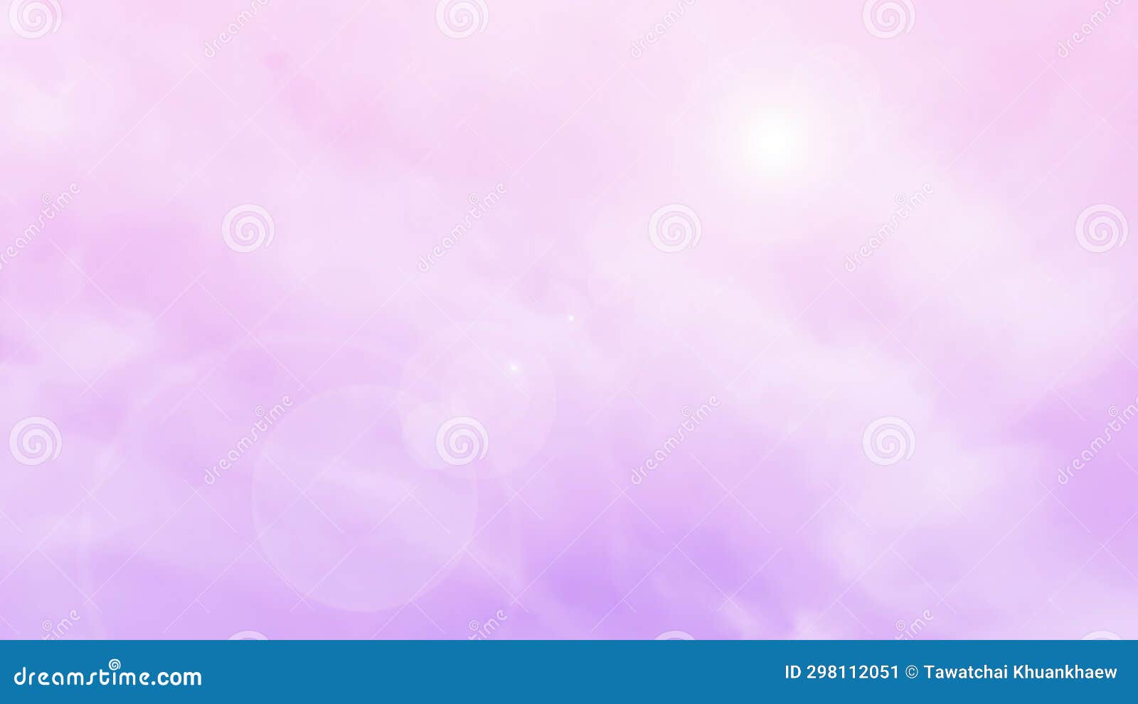 Sun and Cloud Background with a Pastel Colored Stock Image - Image of ...