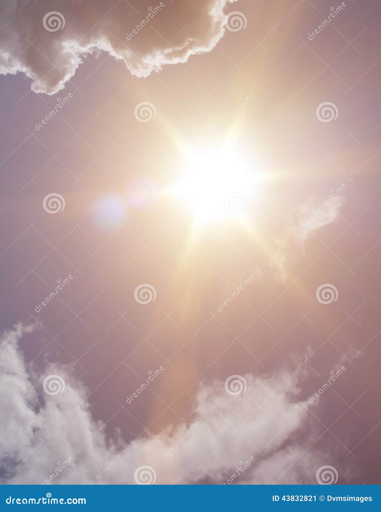 Sun and Clouds Backdrop stock image. Image of sunbeams - 43832821
