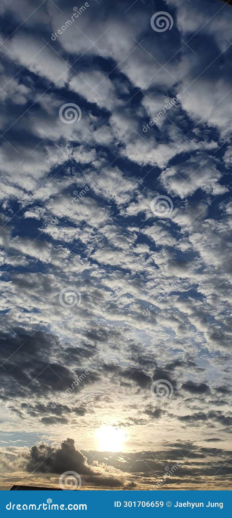 Sun and clouds stock image. Image of clouds, cloud, dusk - 301706659