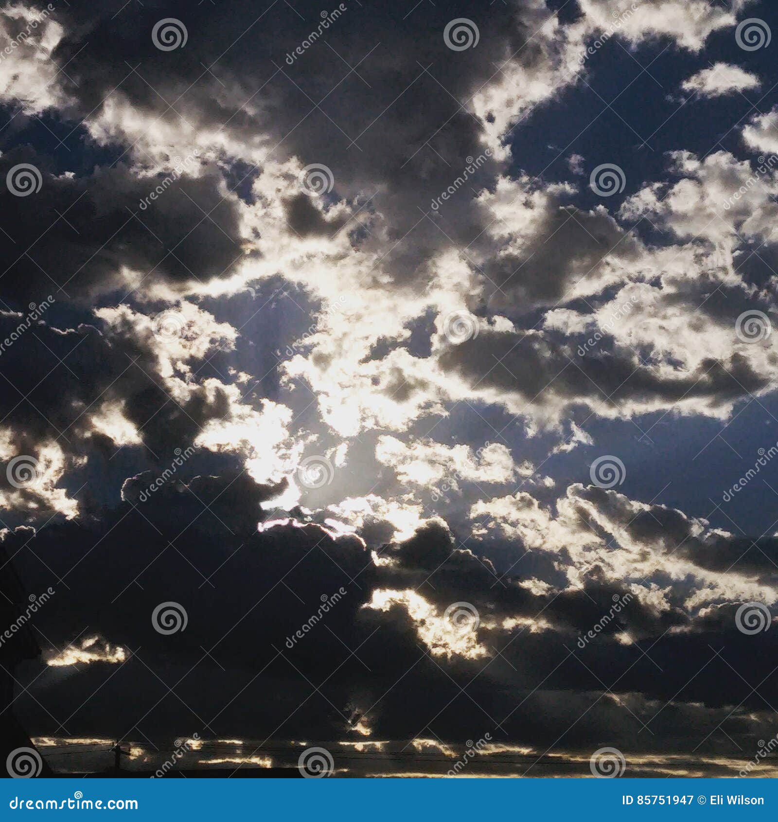 Sun, Clouds, Sunset, Trees, Nature Stock Image - Image of morning ...