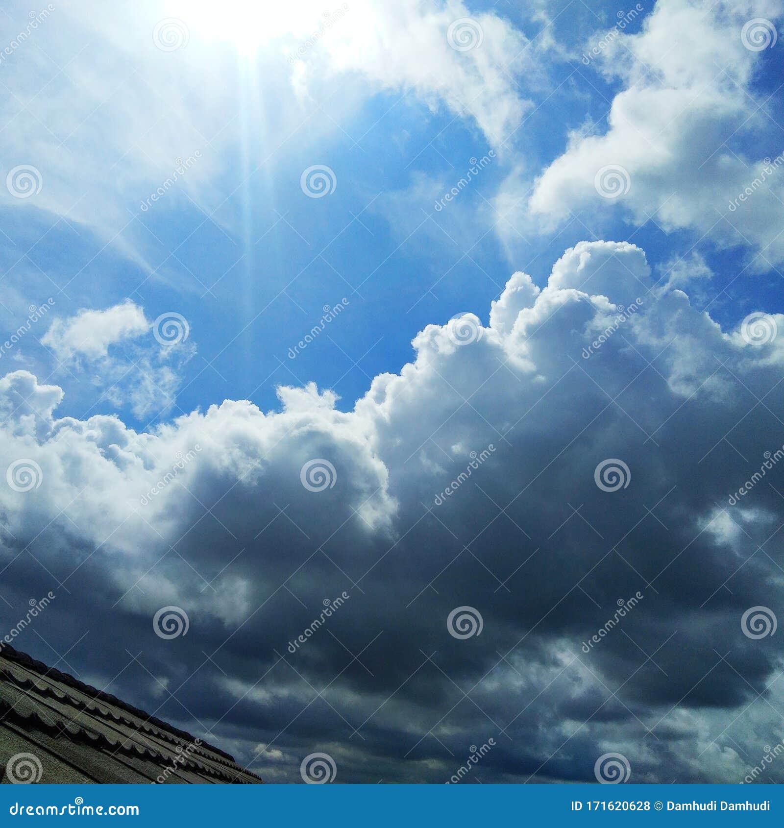 Sun with cloudy day stock photo. Image of cloudy, heaven - 171620628