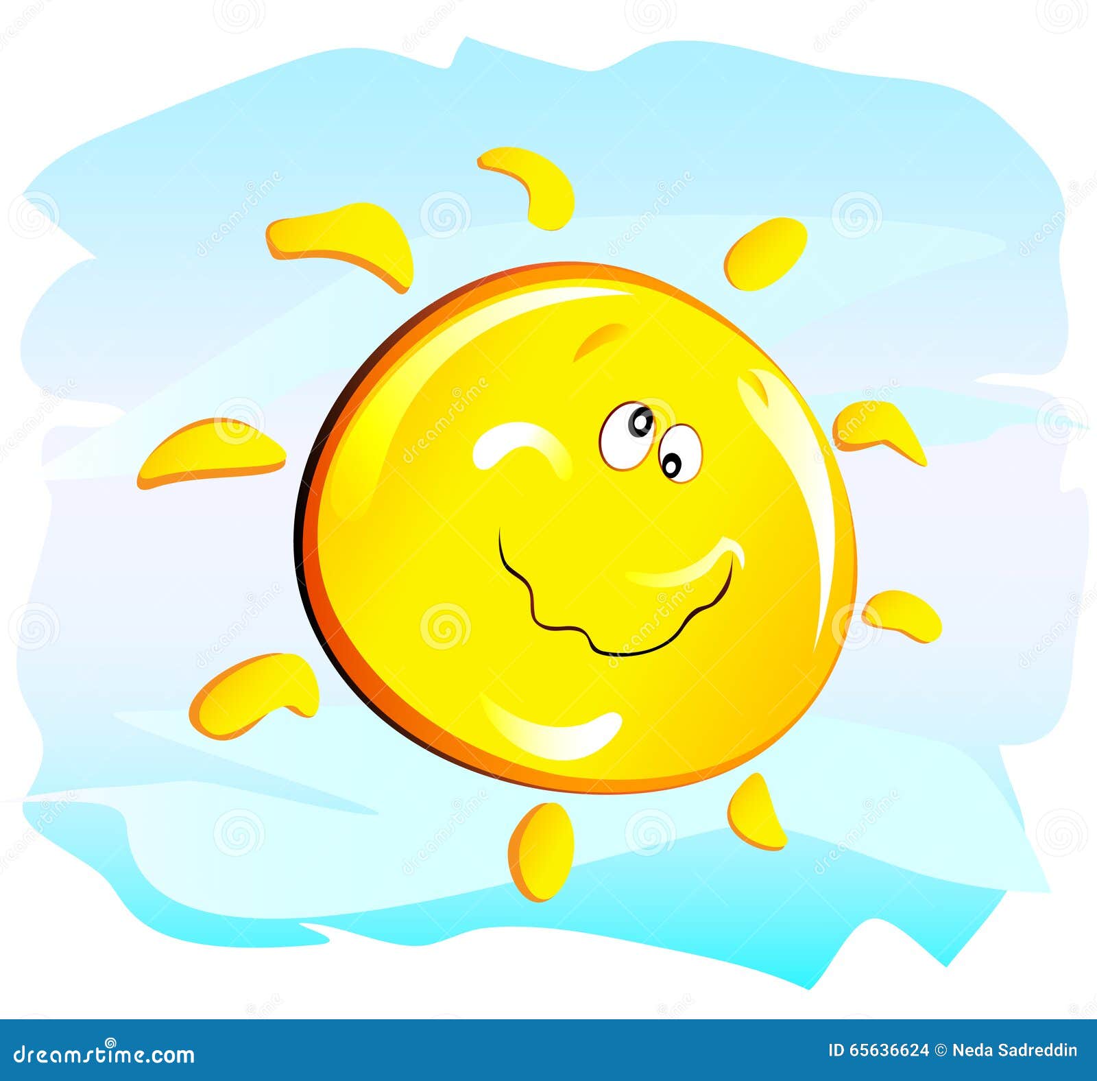 Sun (cofused) stock vector. Illustration of dizzy, cartoon - 65636624