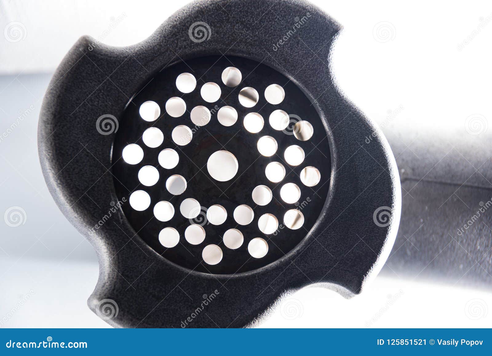 The Sun in a Colander. Rays of Light through the Holes Stock Image ...