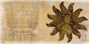 Sun Collage stock illustration. Illustration of painting - 15276584