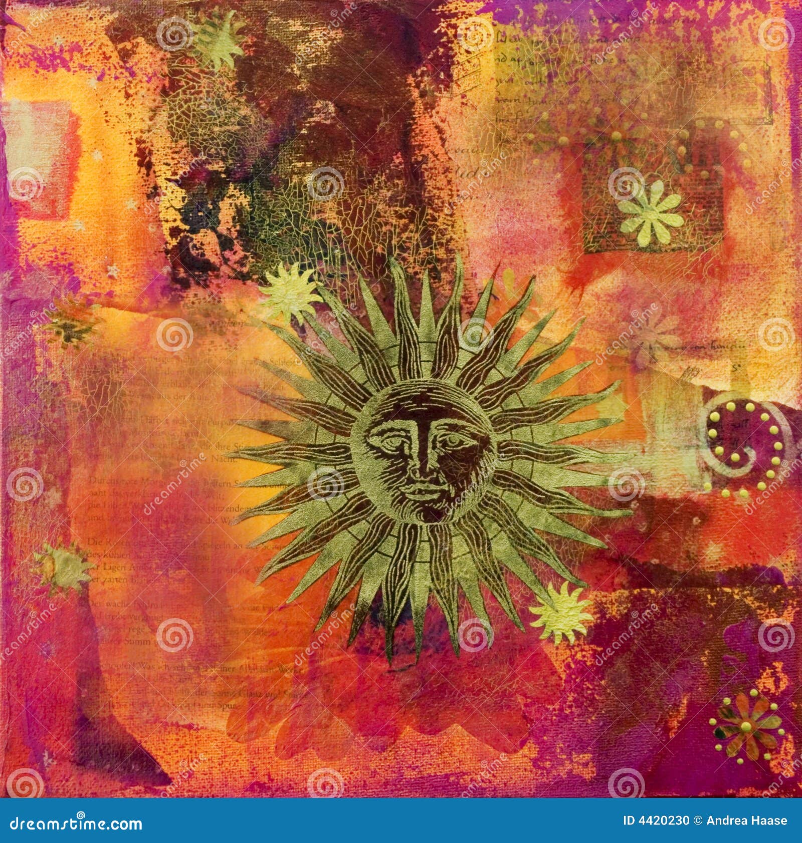 Sun Collage stock illustration. Illustration of collage - 4420230