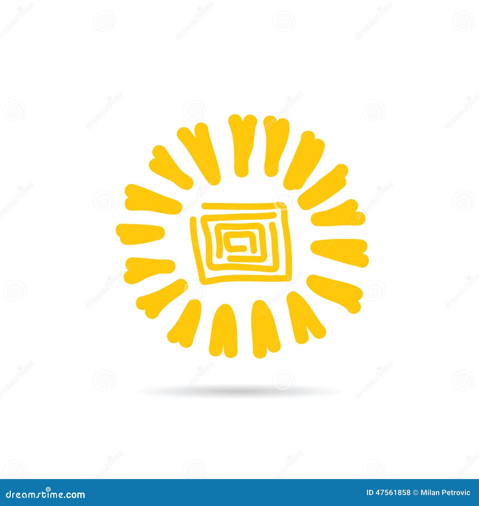 Sun color design stock vector. Illustration of painted - 47561858
