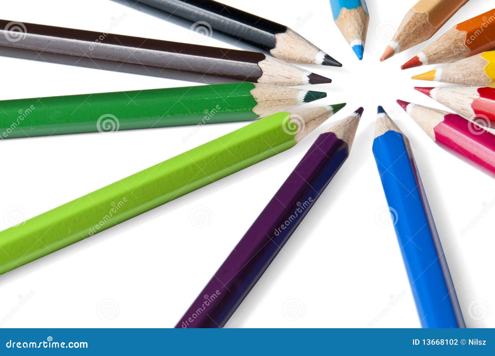 Sun from color pencils stock photo. Image of multi, yellow - 13668102