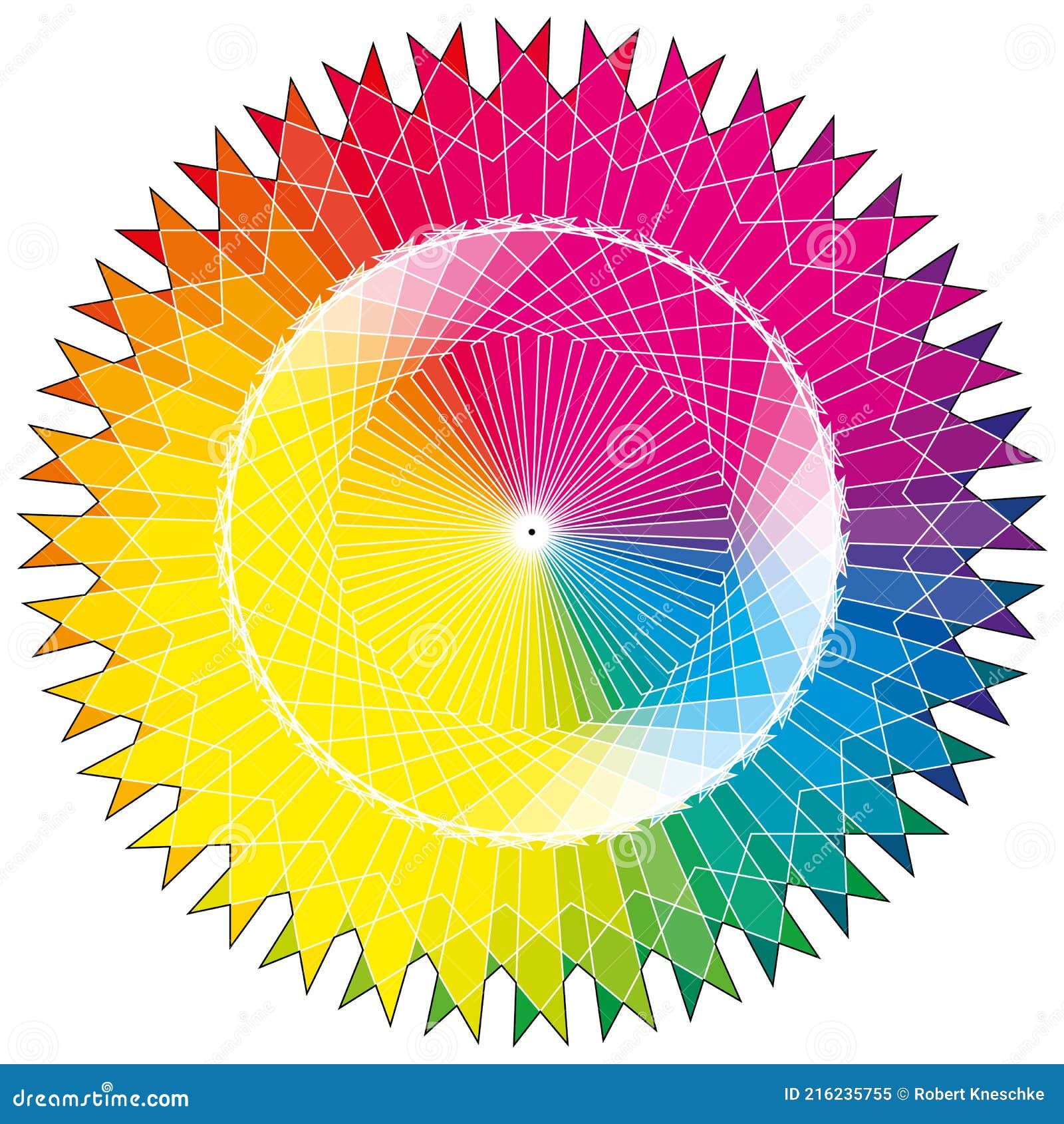 Sun Color Wheel with Pattern Stock Illustration - Illustration of color ...