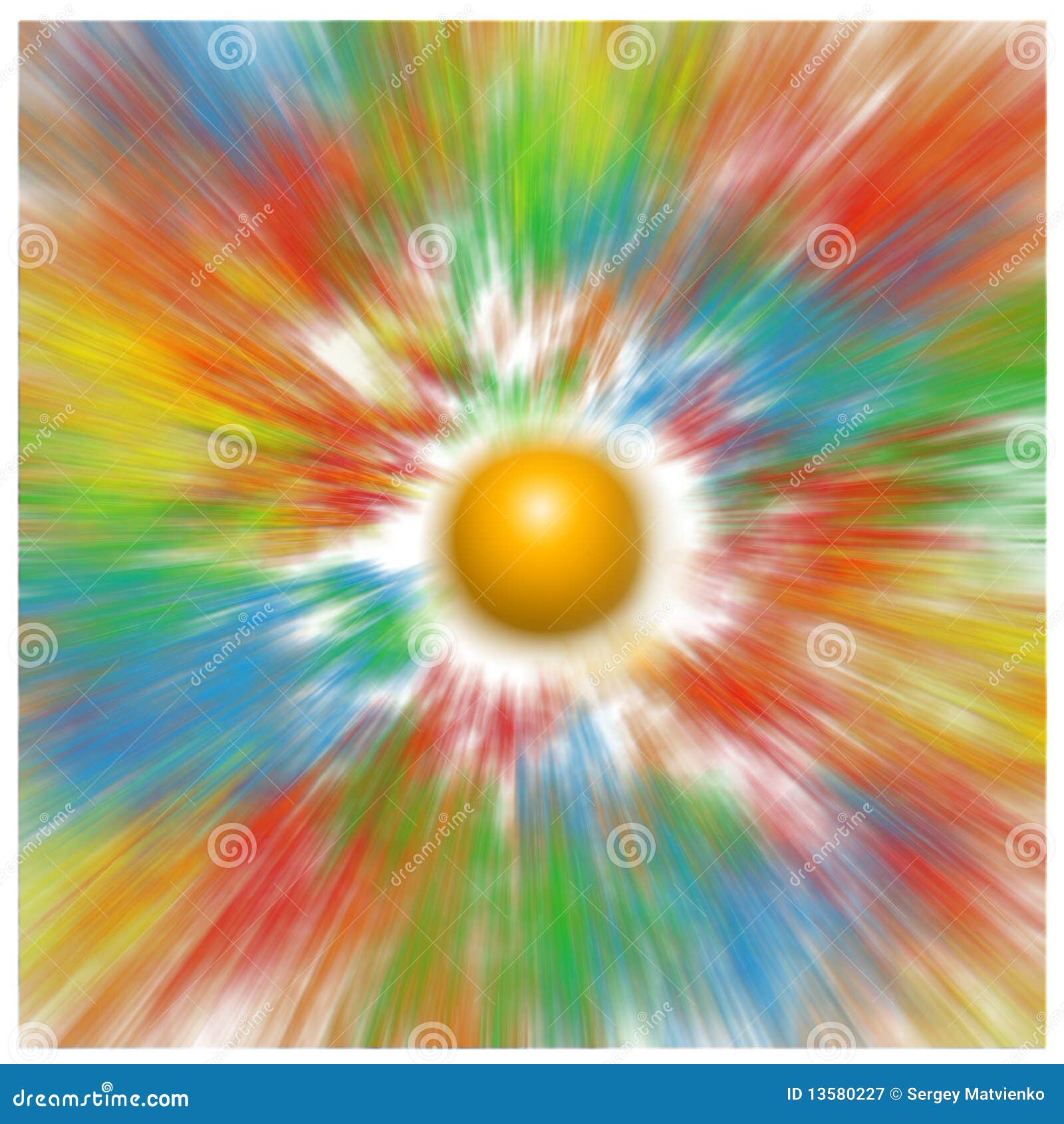 The sun and colored rays stock image. Image of abstract - 13580227
