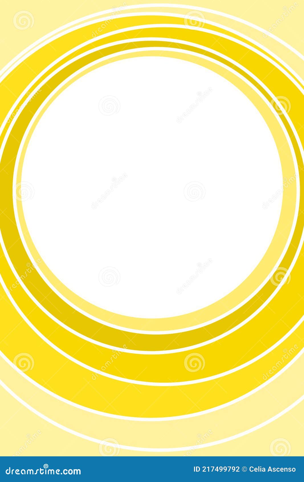 Yellow Sun Circles Frame Border Stock Illustration - Illustration of ...