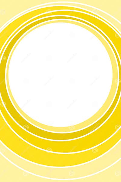 Yellow Sun Circles Frame Border Stock Illustration - Illustration of ...