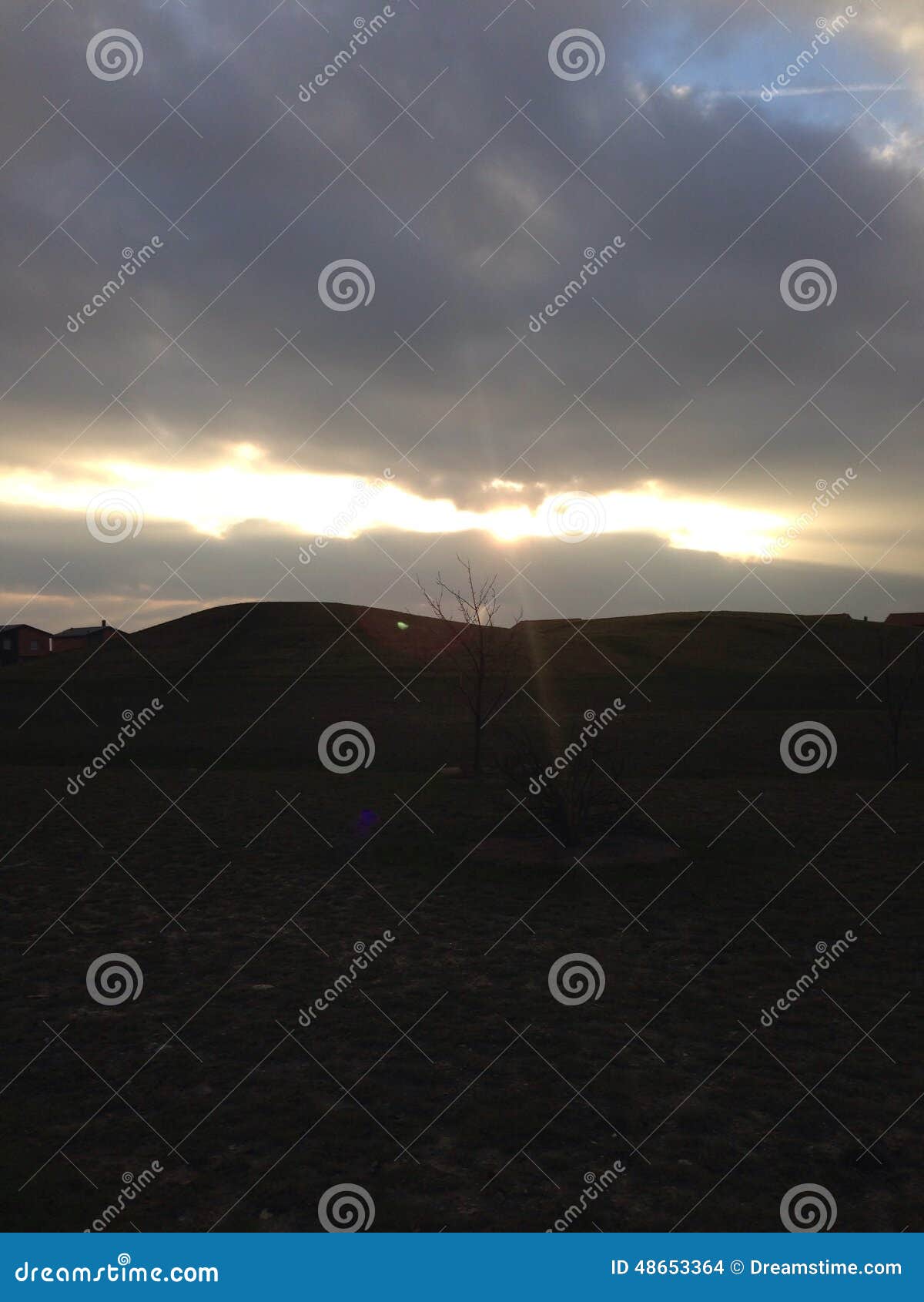 The sun comes out stock photo. Image of light, cloud - 48653364