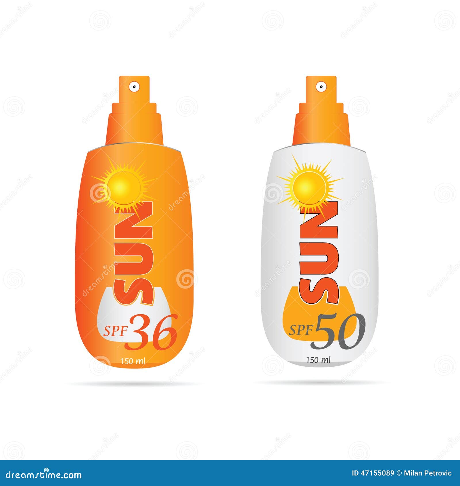 Sun cream color vector stock vector. Illustration of lifestyle - 47155089