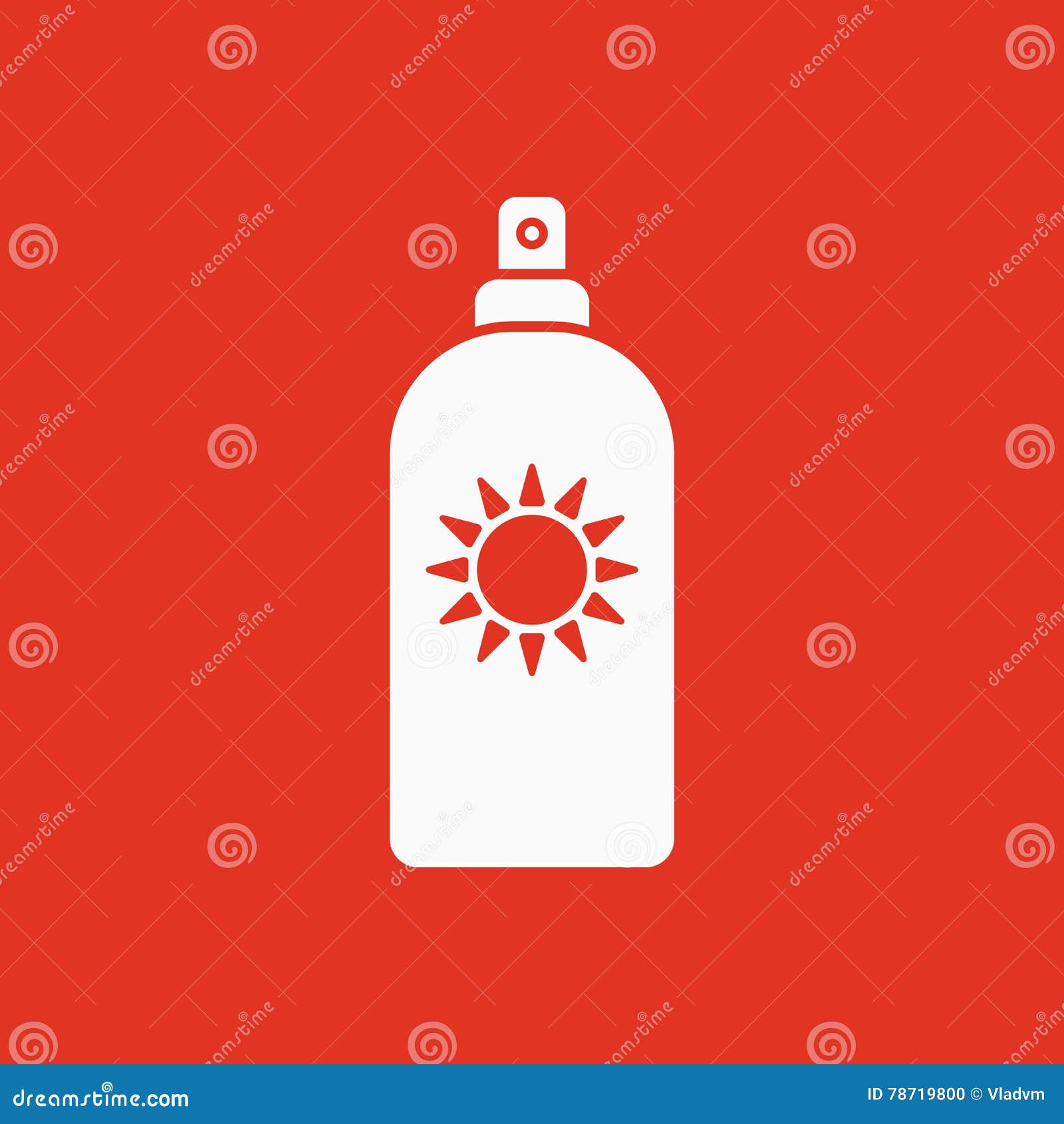 The Sun Cream Icon. Sunscreen Symbol Stock Vector - Illustration of ...
