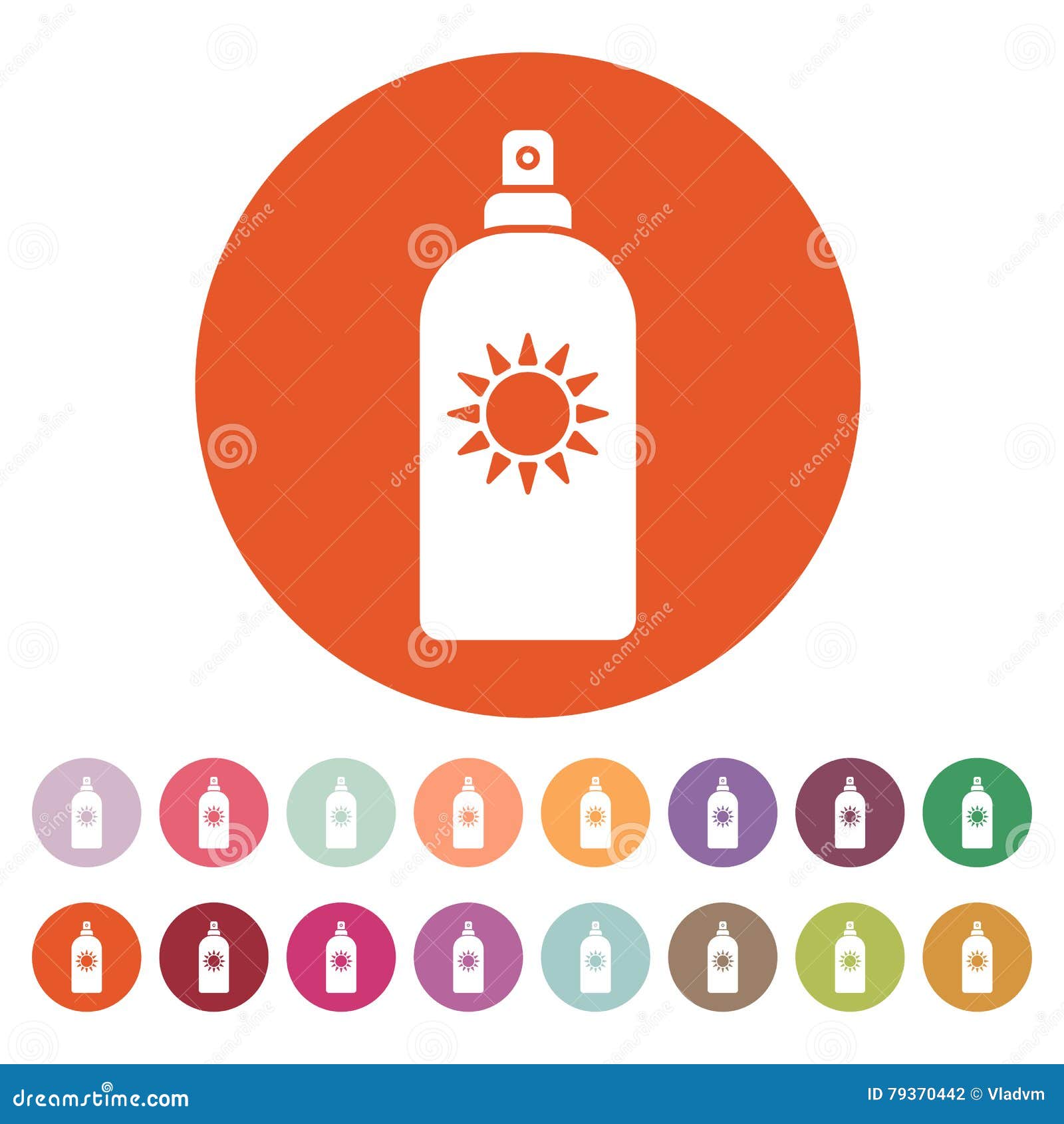The Sun Cream Icon. Sunscreen Symbol Stock Vector - Illustration of ...