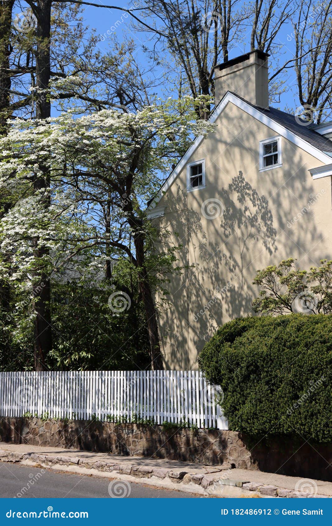 A Bright Sunny Spring Afternoon. Stock Photo - Image of entrance ...