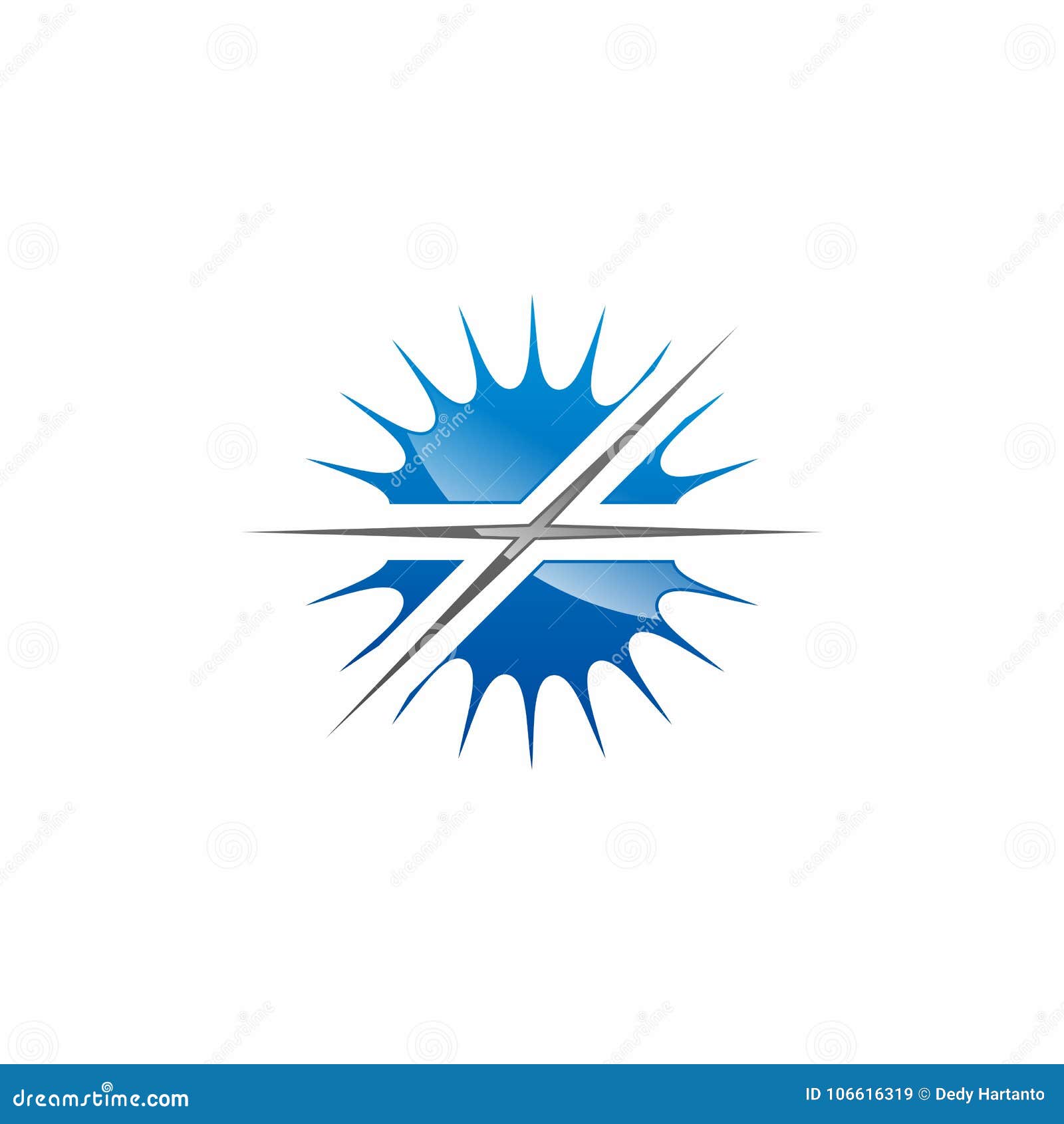 Sun and Cross Road Vector Logo Stock Vector - Illustration of creative ...