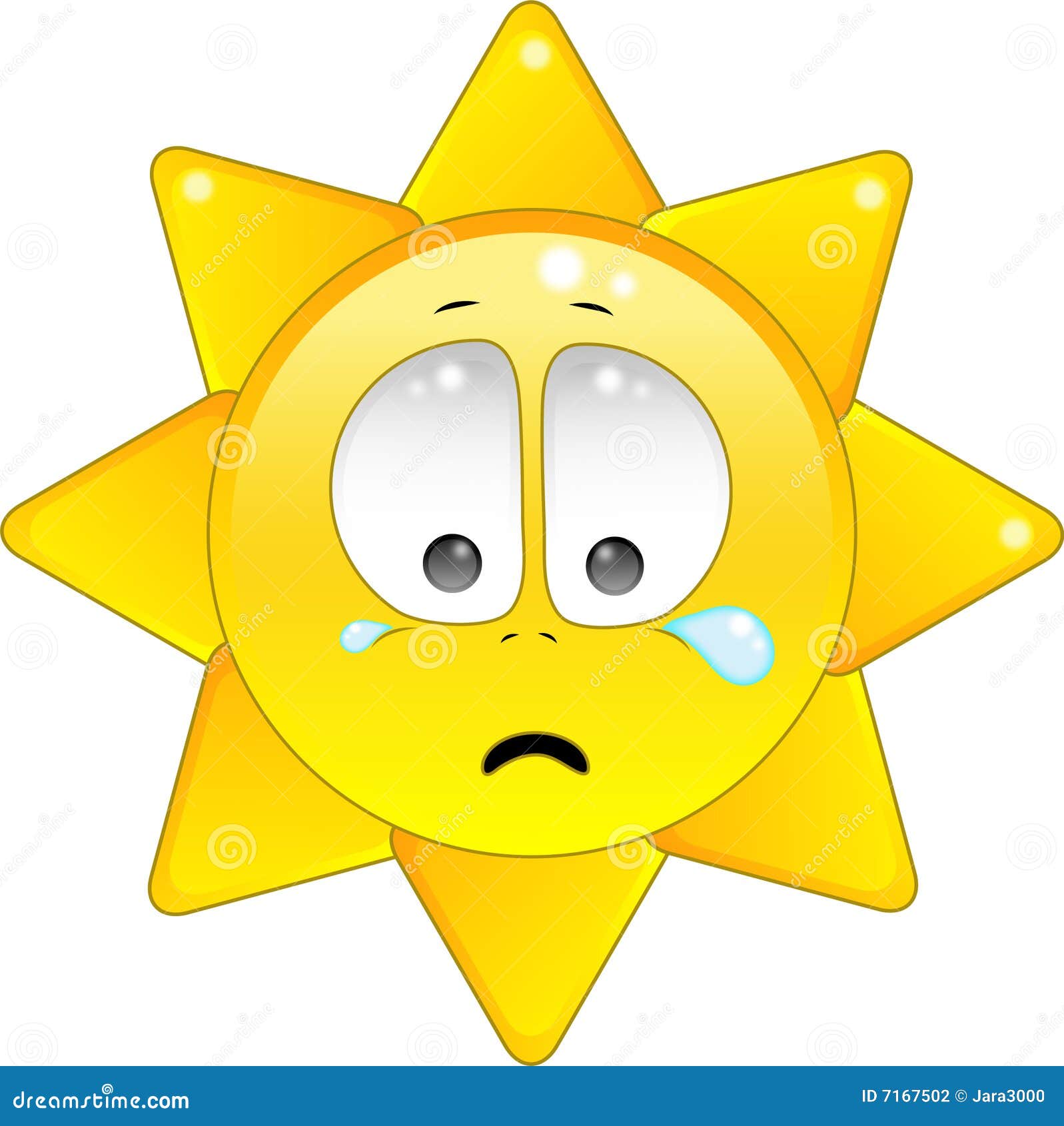Sad Sun Clip Art