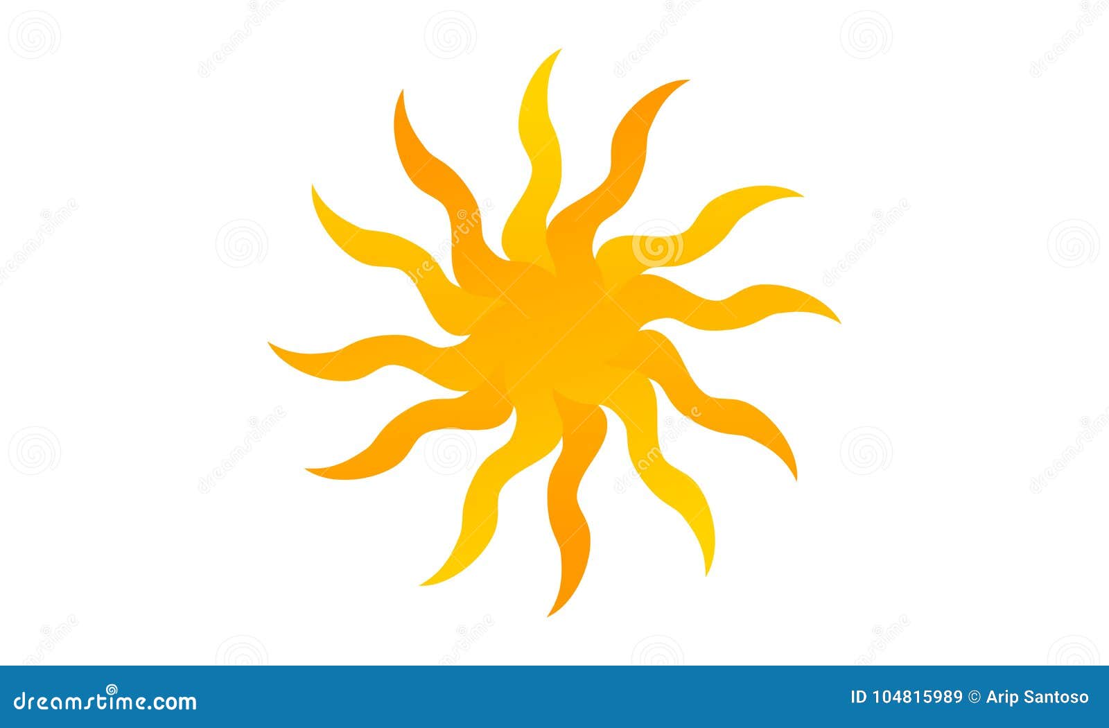 Sun Dance stock vector. Illustration of company, lighten - 104815989