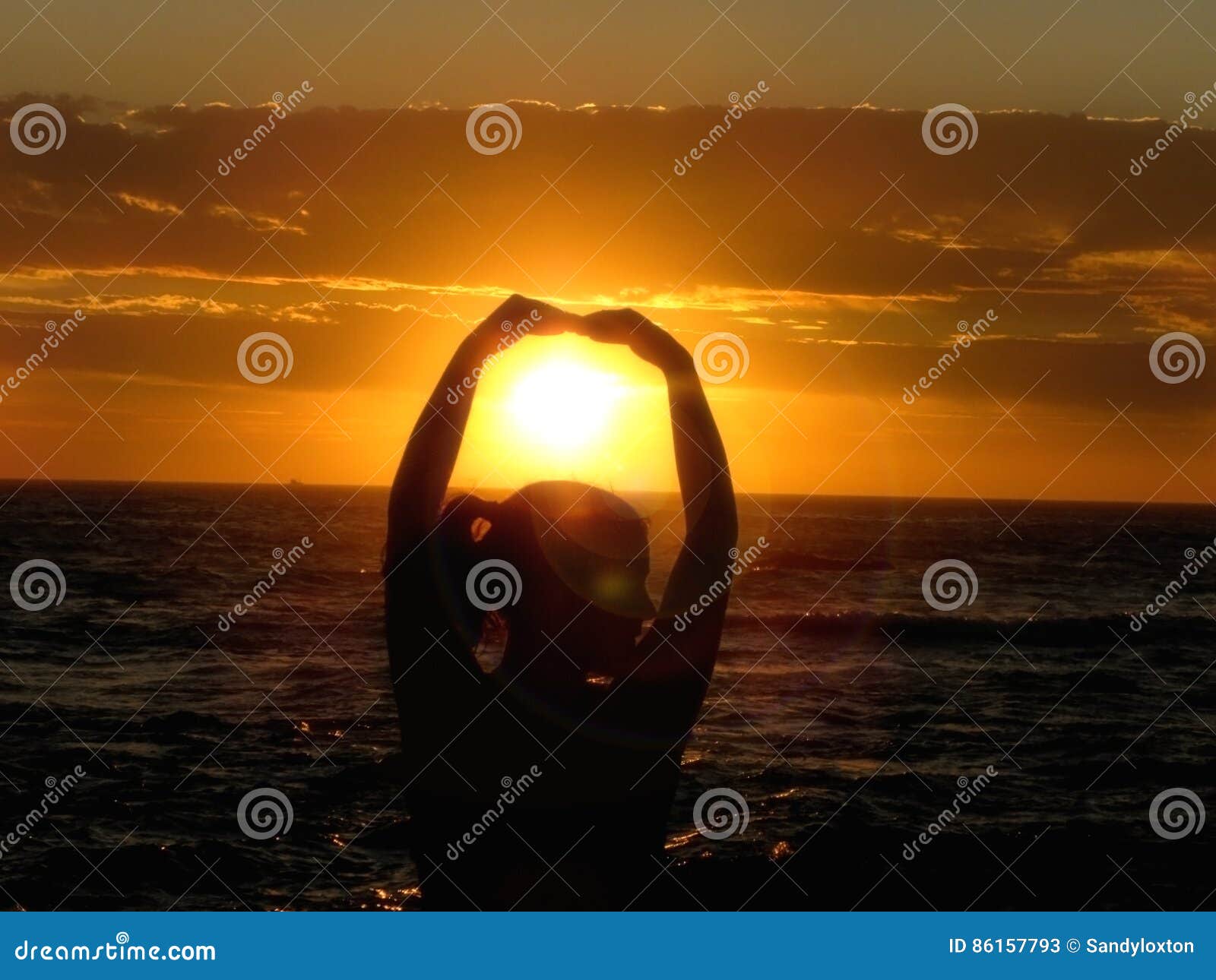Sun Dancer stock image. Image of setting, dancer, waves - 86157793