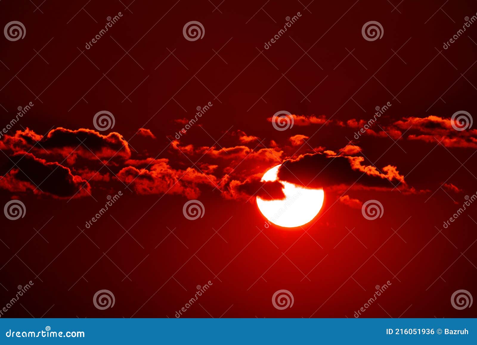 Sun in the dark sky stock photo. Image of sunshine, orange - 216051936