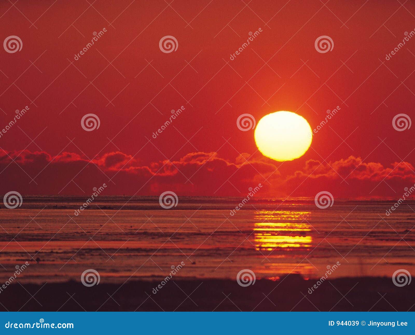Sun and Dawn stock image. Image of round, orange, water - 944039