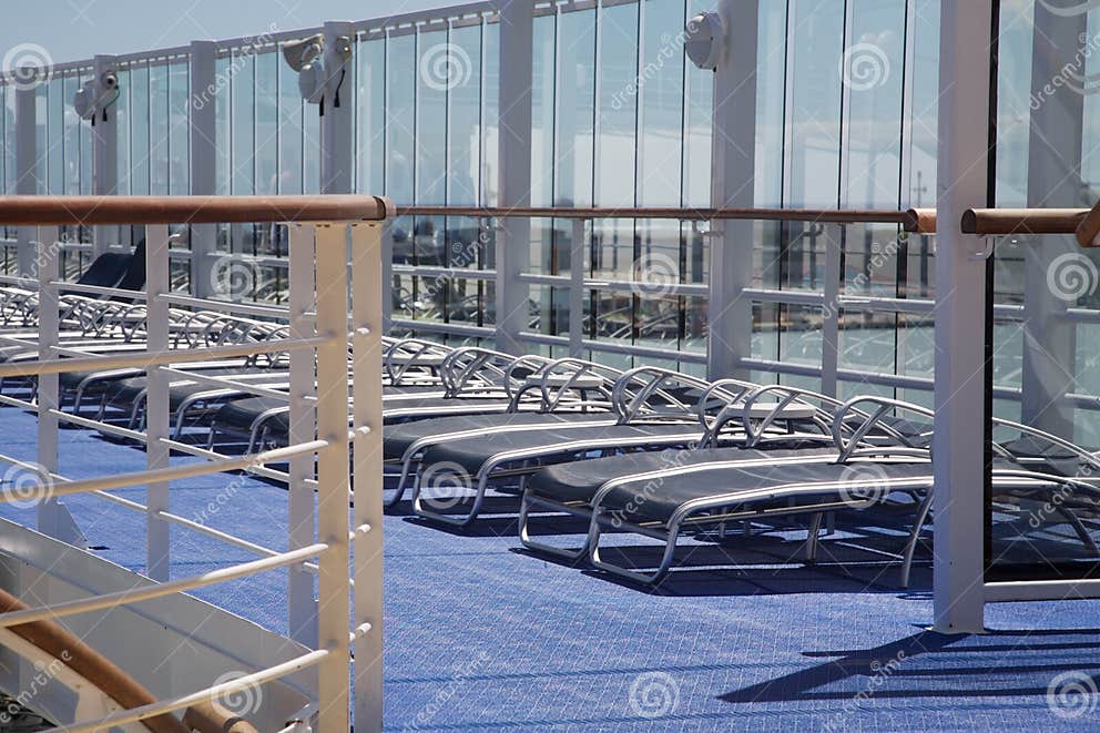Sun Deck on a Cruise Ship stock image. Image of outdoors - 1801201