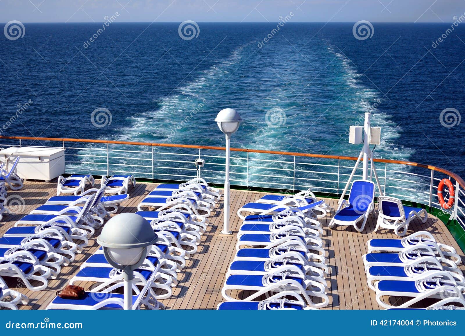 Sun Deck on Cruise Ship stock photo. Image of azure, colour - 42174004
