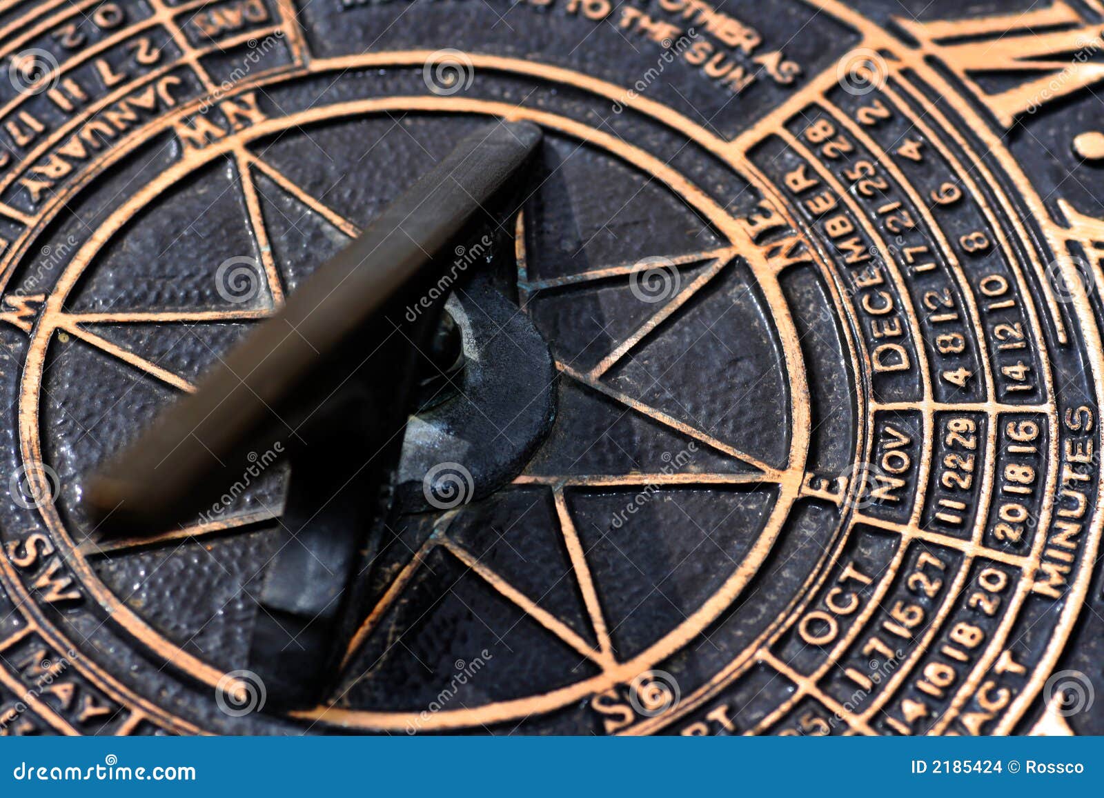 Sun Dial stock photo. Image of shade, measure, closeup - 2185424