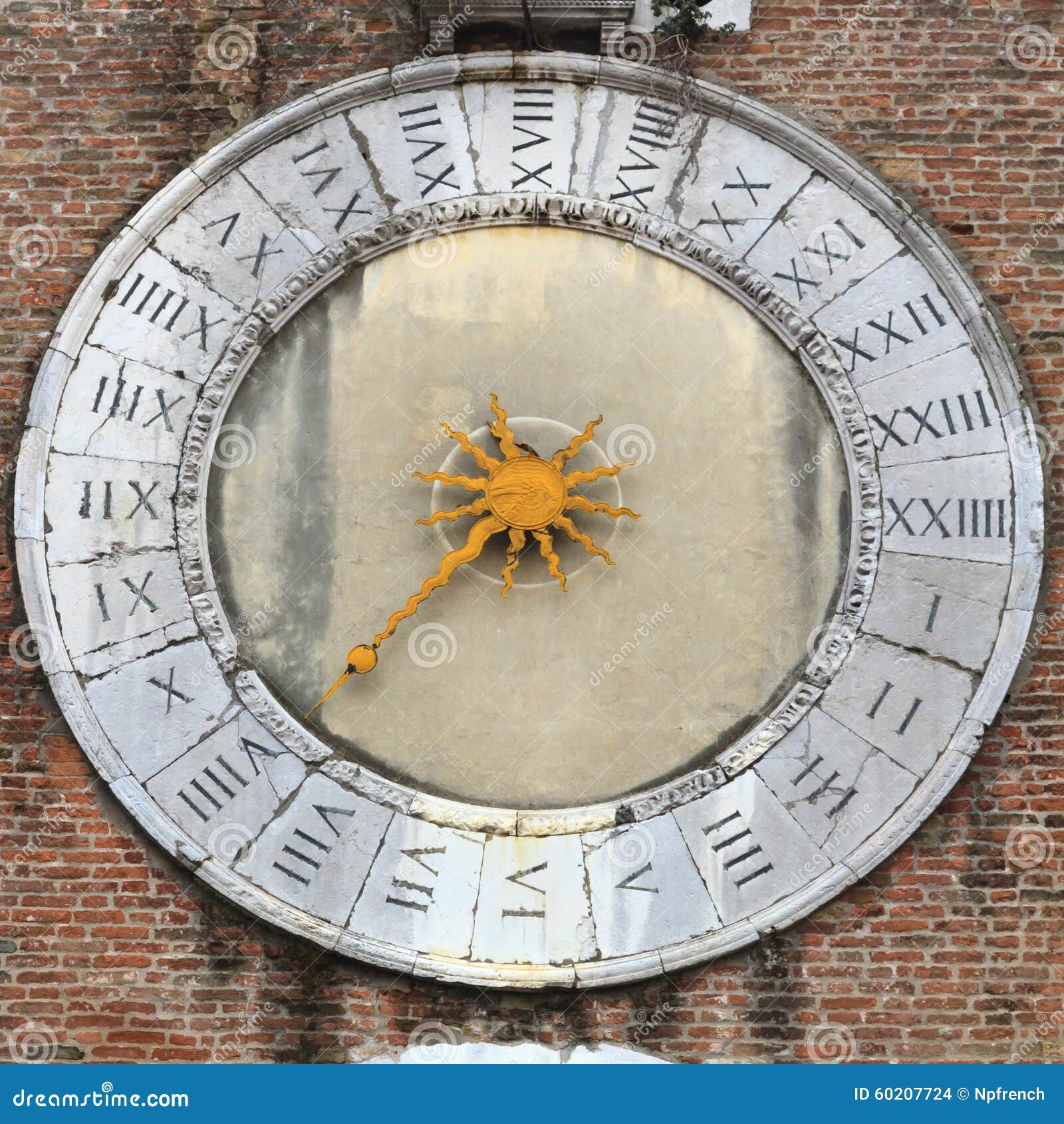 Sun Dial stock photo. Image of yellow, time, clock, church - 60207724